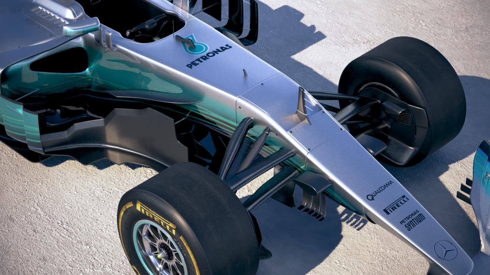 F1 Mercedes 2017 W08 - 3D Model by SQUIR