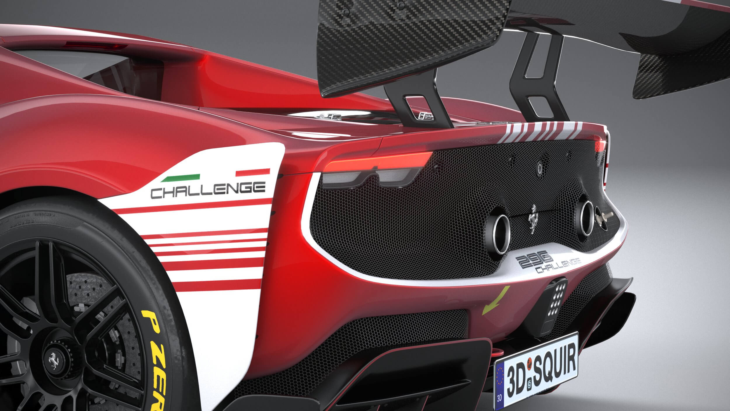 Ferrari 296 Challenge 2024 - 3D Model by SQUIR
