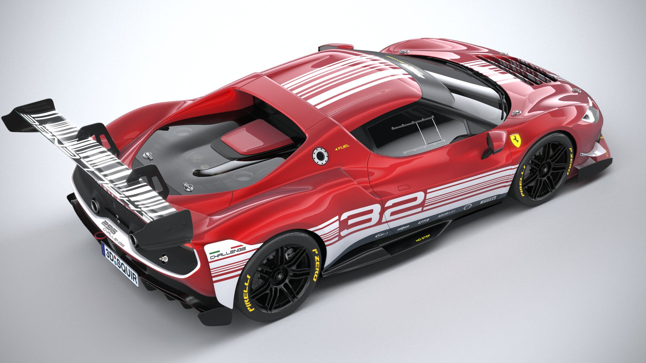 Ferrari 296 Challenge 2024 - 3D Model by SQUIR