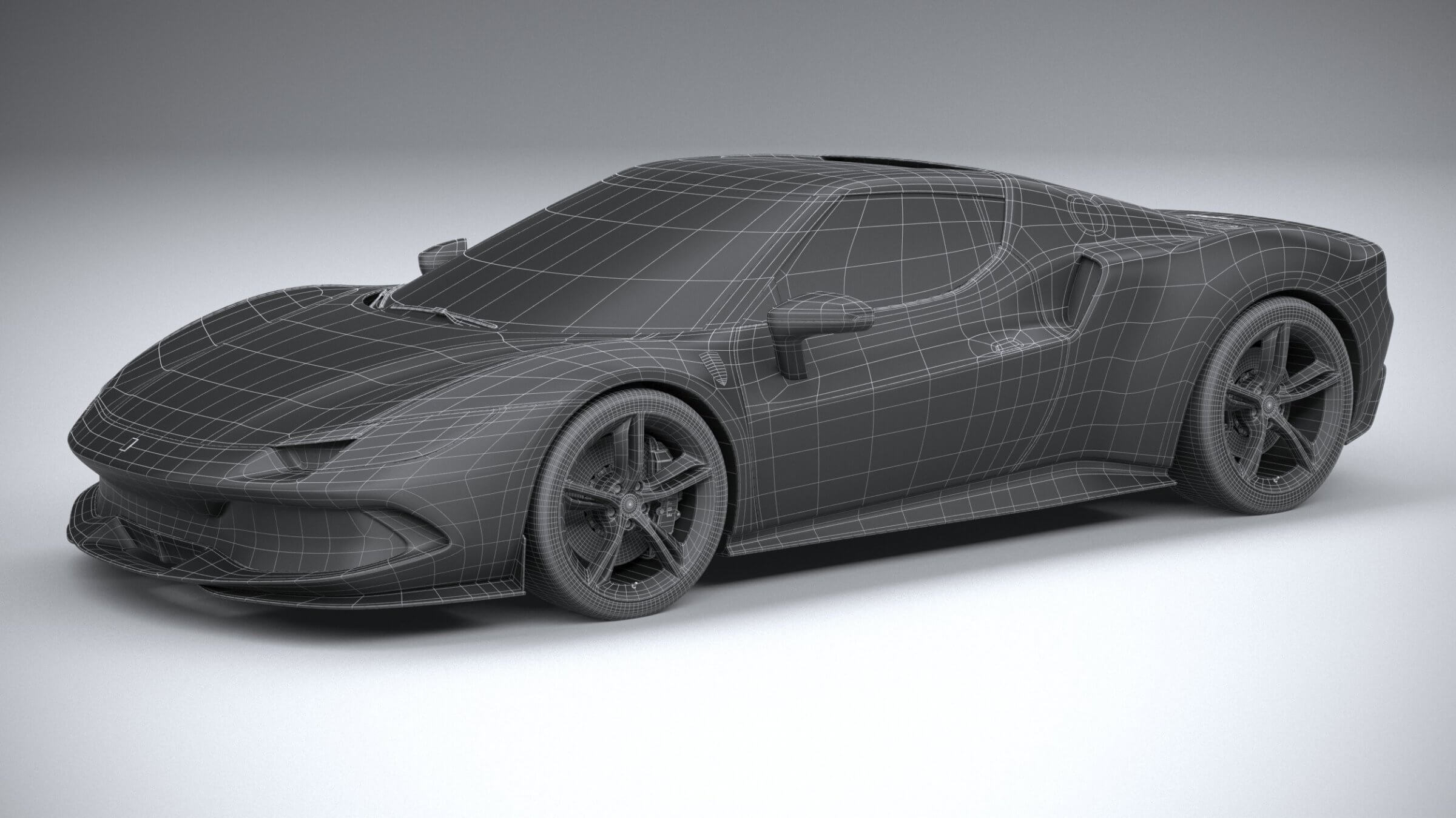 Ferrari 296 GTB 2022 - 3D Model by SQUIR