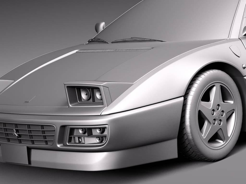 Ferrari 348 TB 1989-1995 3D Model by SQUIR