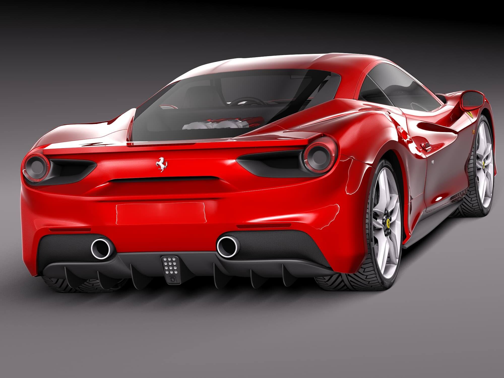 Ferrari 488 GTB 2016 - 3D Model by SQUIR