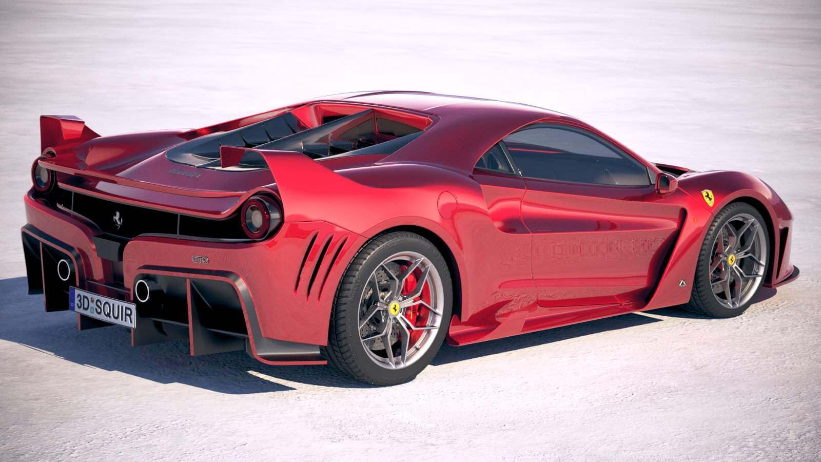Ferrari 7X Design GTO Vision - 3D Model by SQUIR