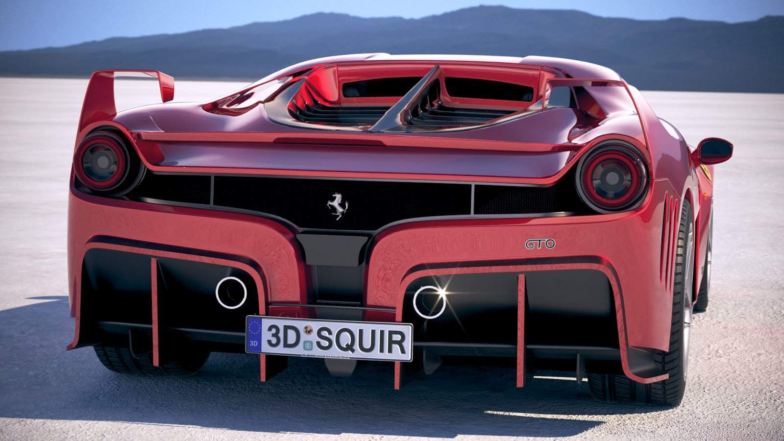 Ferrari 7X Design GTO Vision - 3D Model by SQUIR