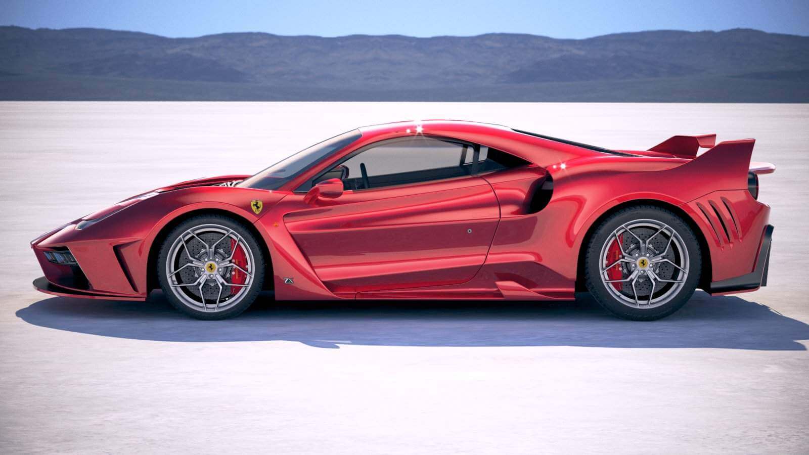 Ferrari 7X Design GTO Vision - 3D Model by SQUIR