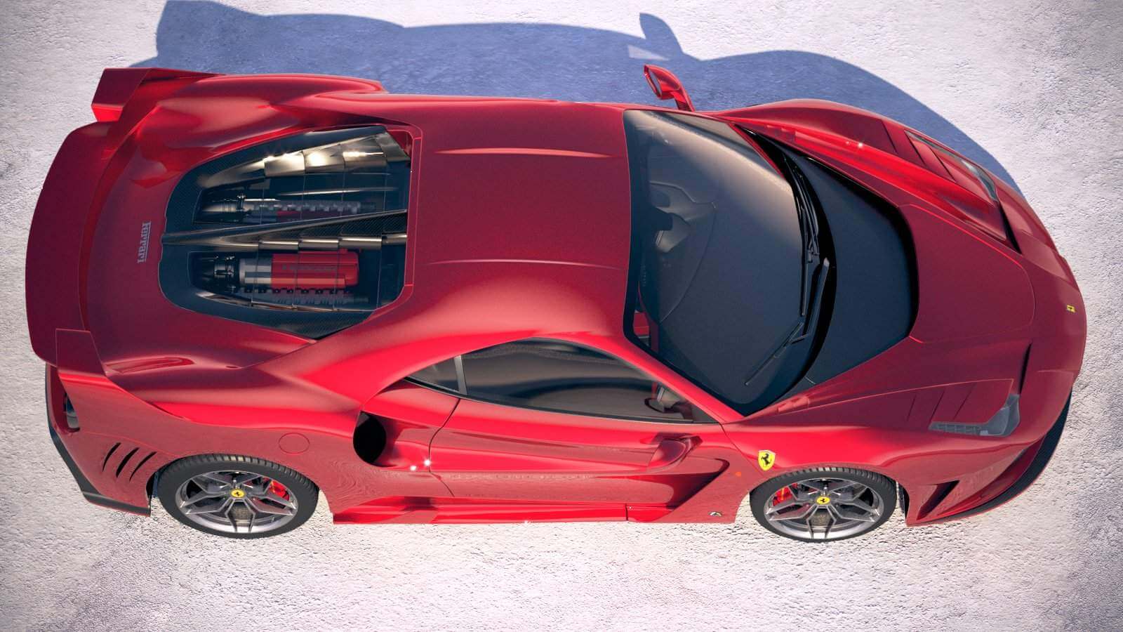 Ferrari 7X Design GTO Vision - 3D Model by SQUIR