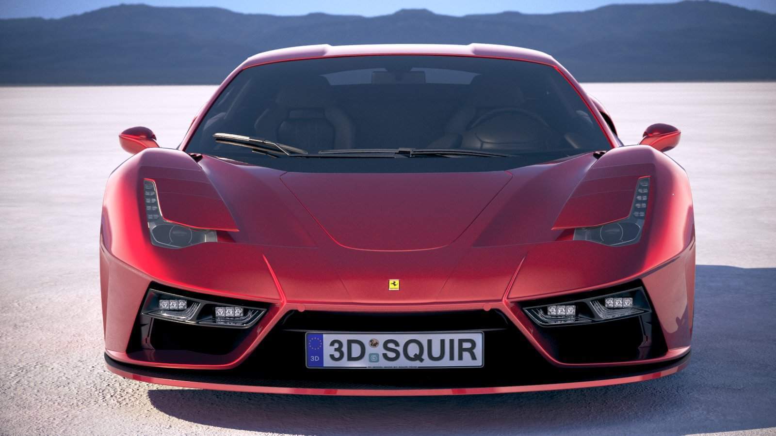 Ferrari 7X Design GTO Vision - 3D Model by SQUIR