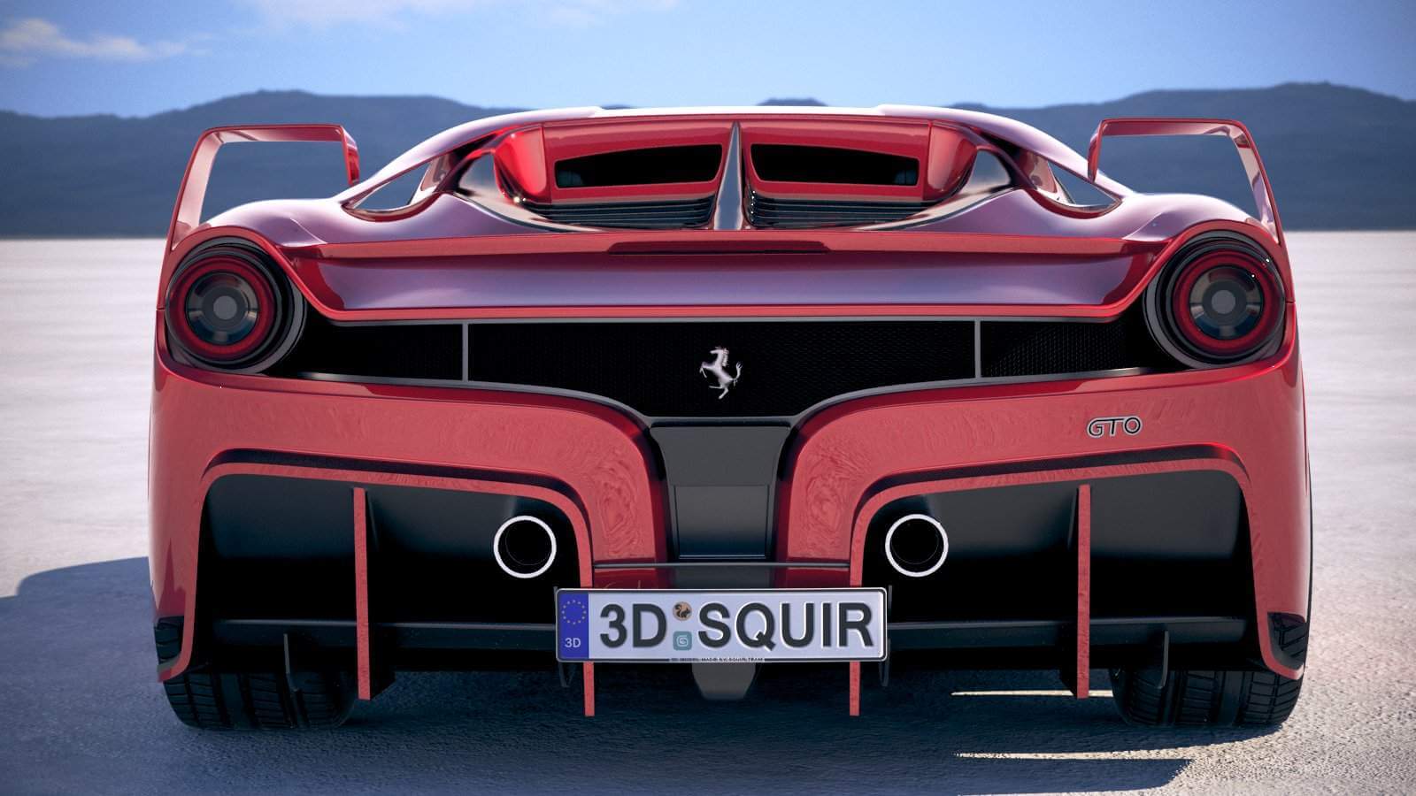 Ferrari 7X Design GTO Vision - 3D Model by SQUIR