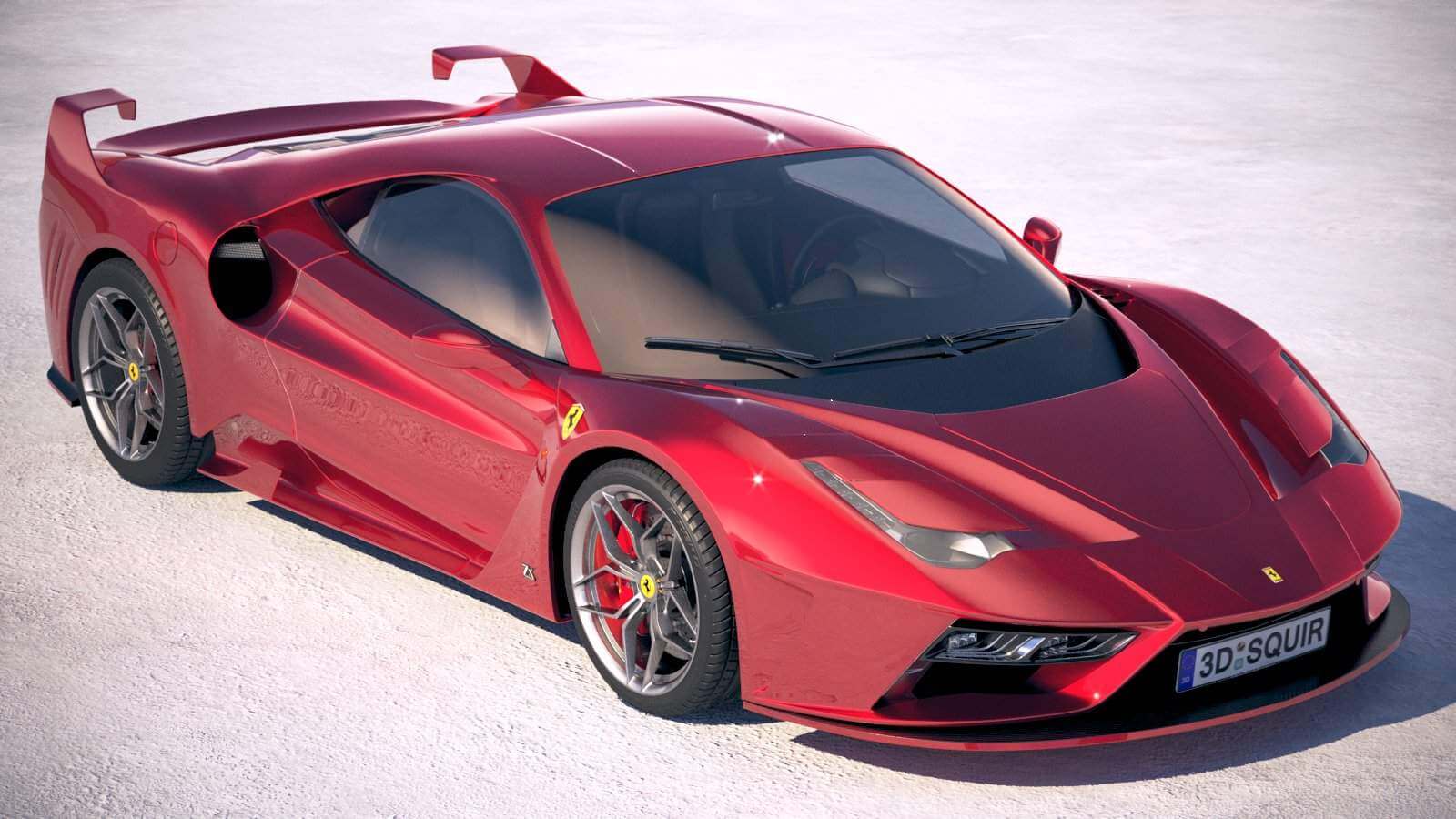 Ferrari 7X Design GTO Vision - 3D Model by SQUIR
