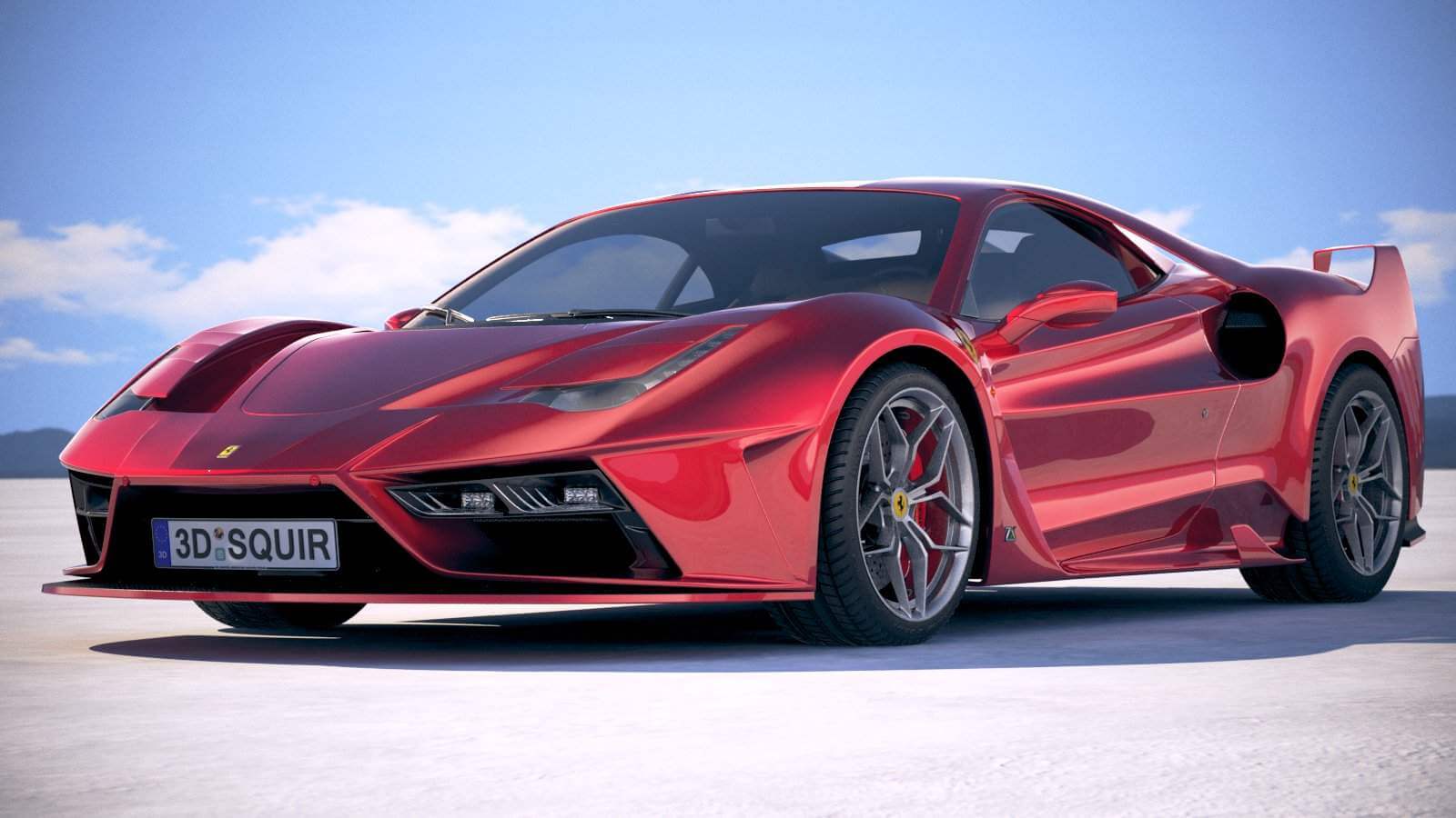 Ferrari 7X Design GTO Vision - 3D Model by SQUIR