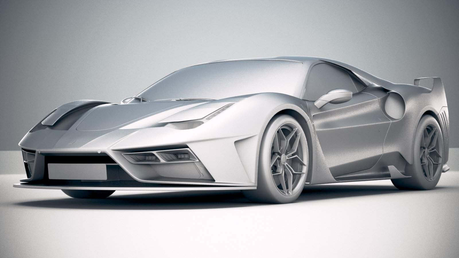 Ferrari 7X Design GTO Vision - 3D Model by SQUIR