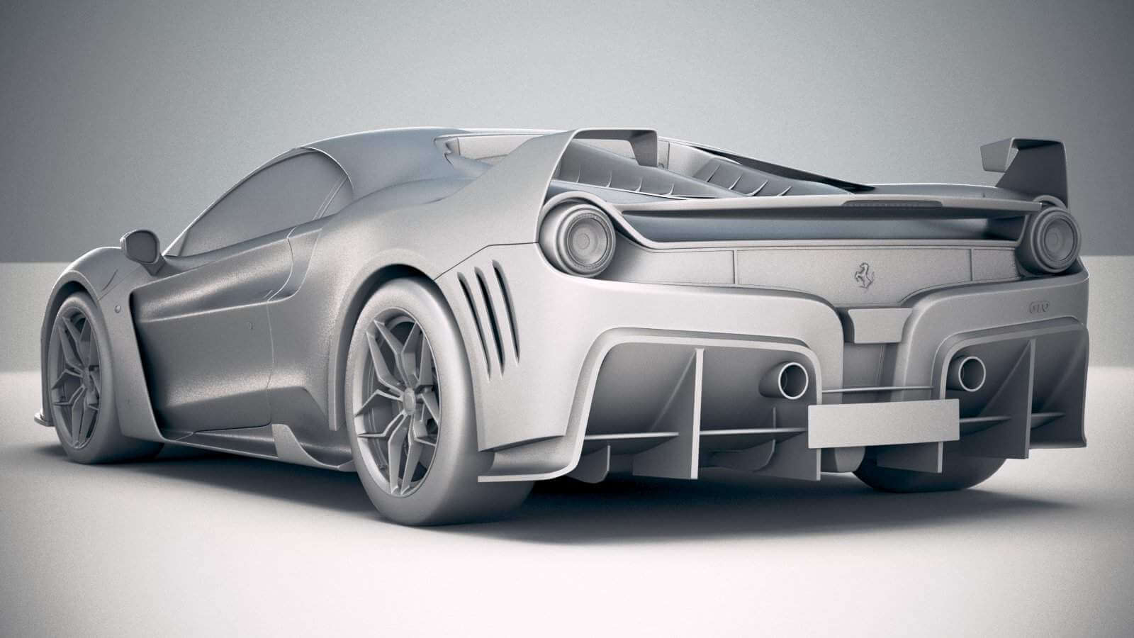 Ferrari 7X Design GTO Vision - 3D Model by SQUIR