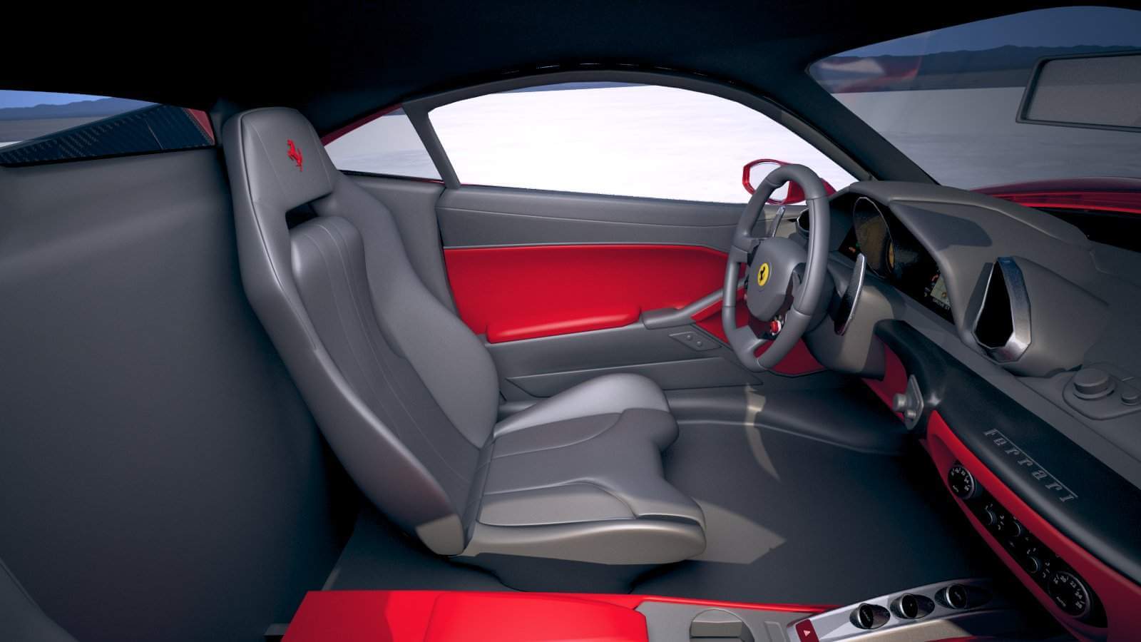 Ferrari 7X Design GTO Vision - 3D Model by SQUIR