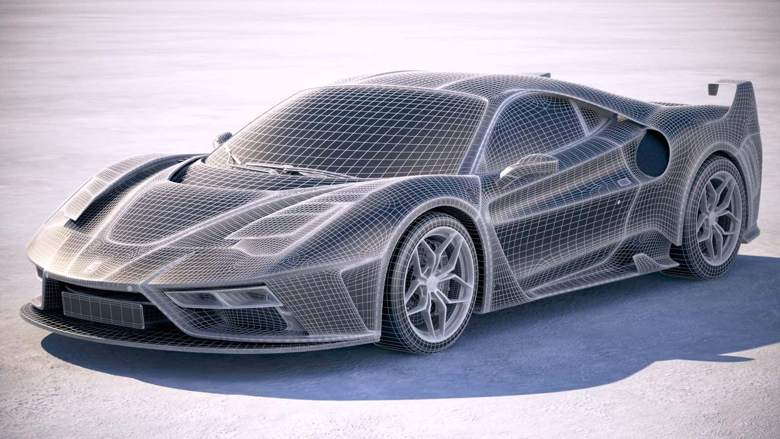 Ferrari 7X Design GTO Vision - 3D Model by SQUIR