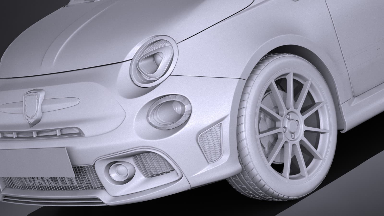 Fiat 595 Abarth 2017 - 3D Model by SQUIR