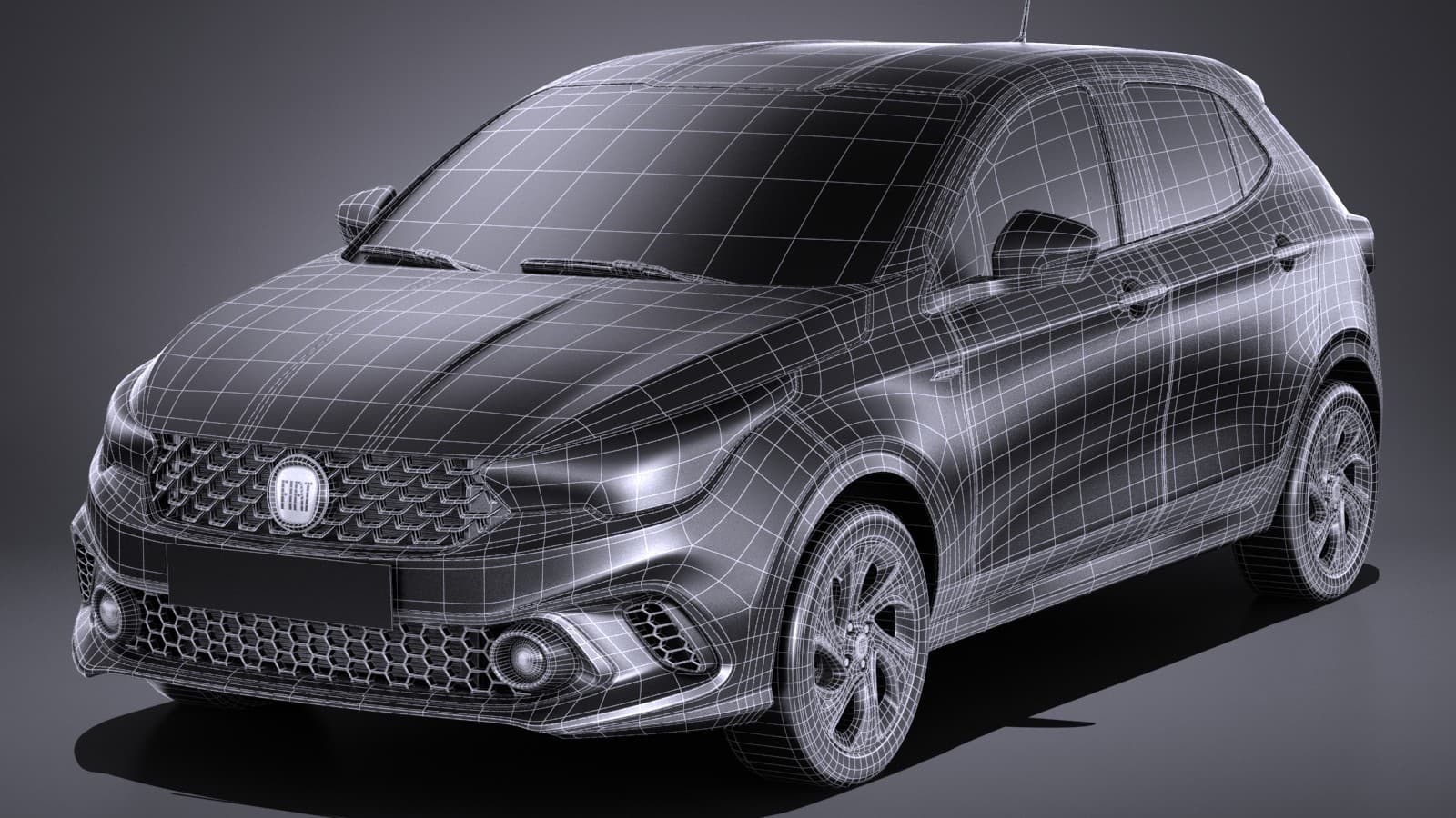 Fiat Argo 2018 - 3D Model by SQUIR