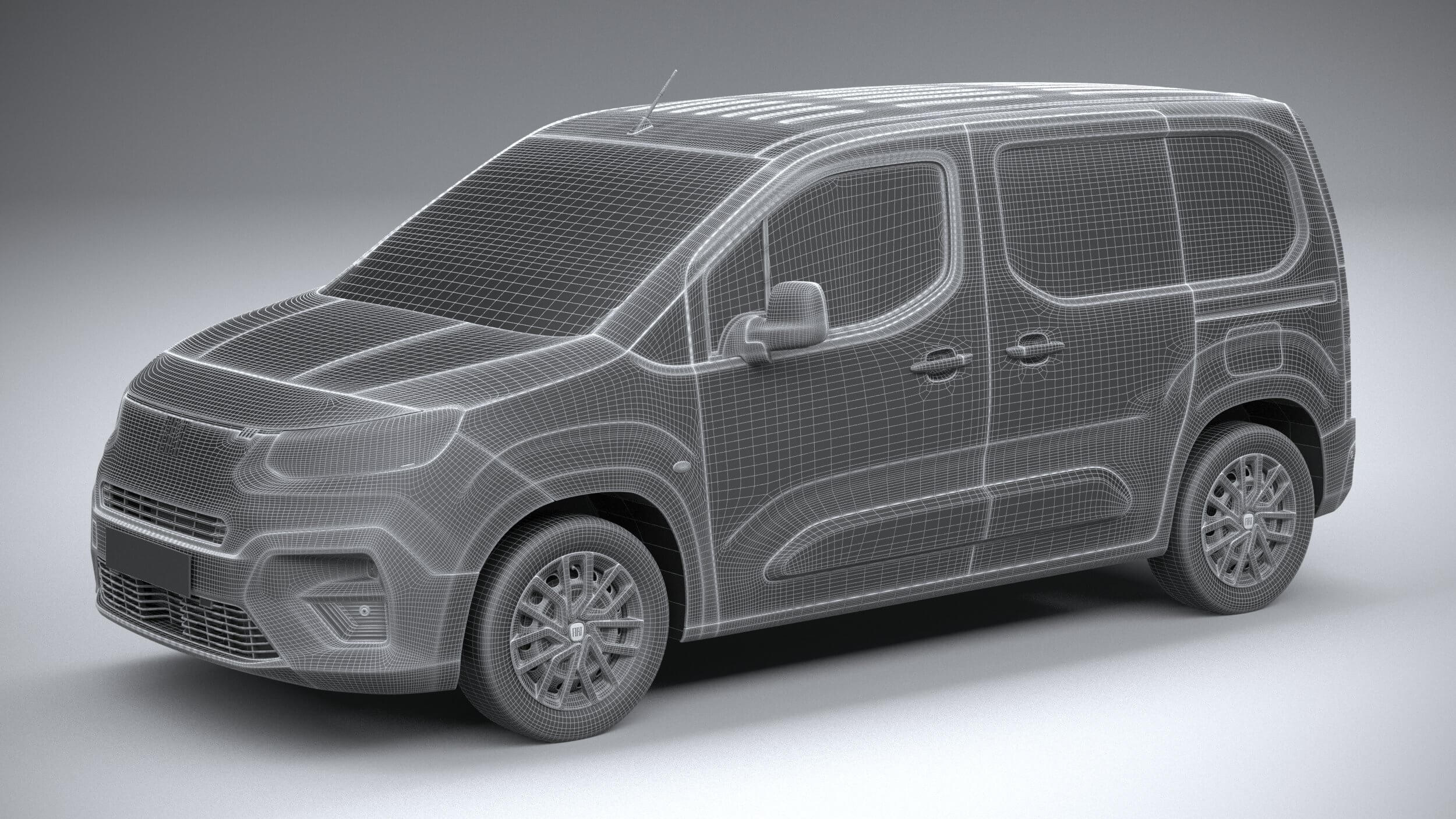 Fiat Doblo 2024 - 3D Model by SQUIR