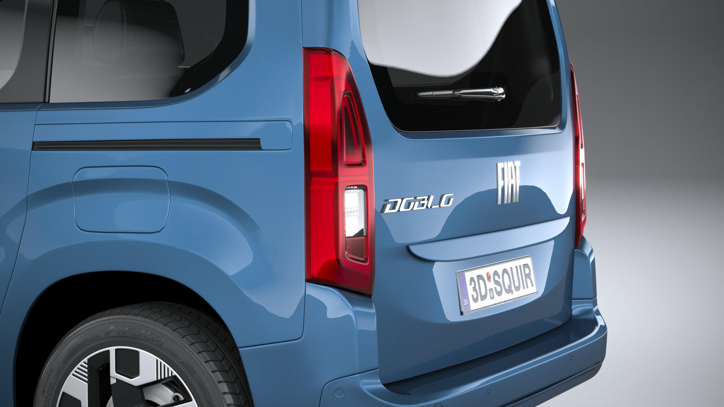 Fiat Doblo Passenger 2024 - 3D Model by SQUIR