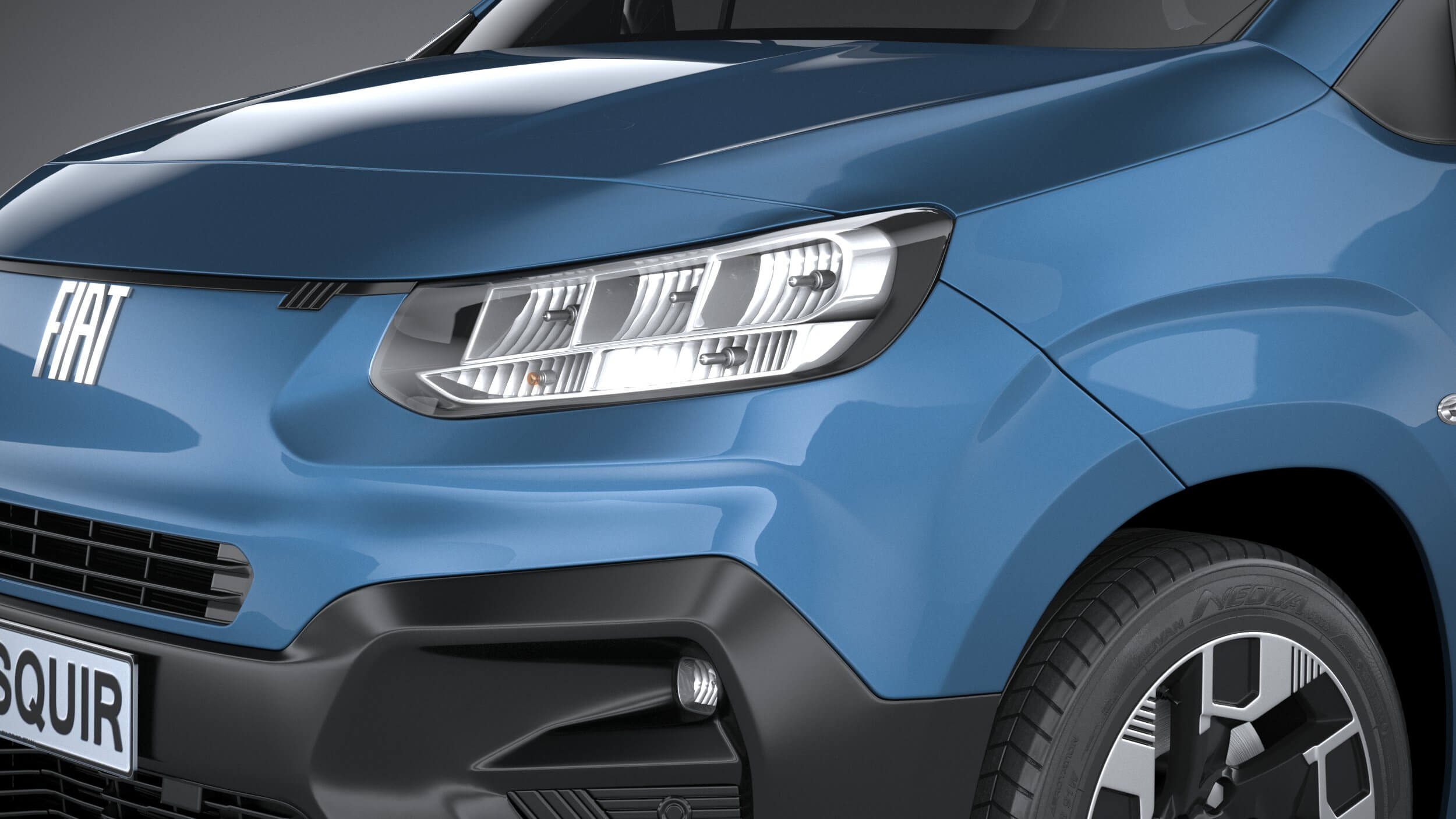 Fiat Doblo Passenger 2024 - 3D Model by SQUIR