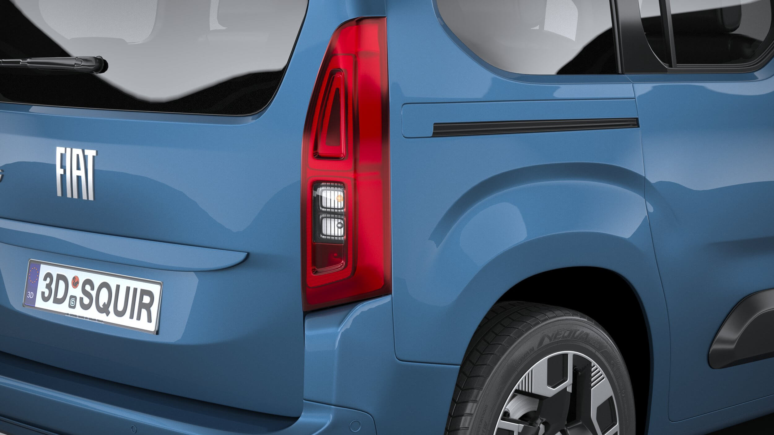 Fiat Doblo Passenger 2024 - 3D Model by SQUIR