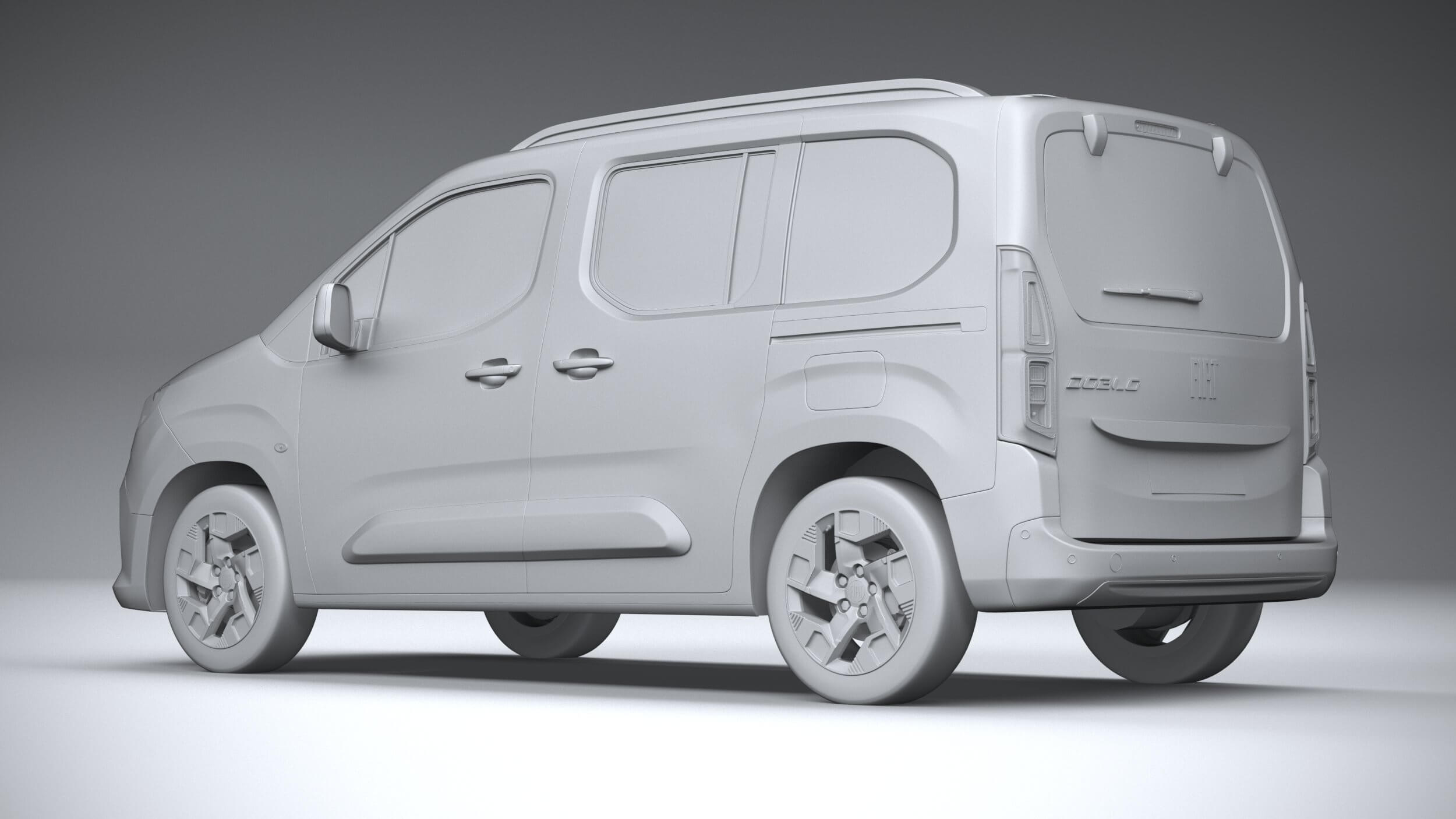 Fiat Doblo Passenger 2024 - 3D Model by SQUIR