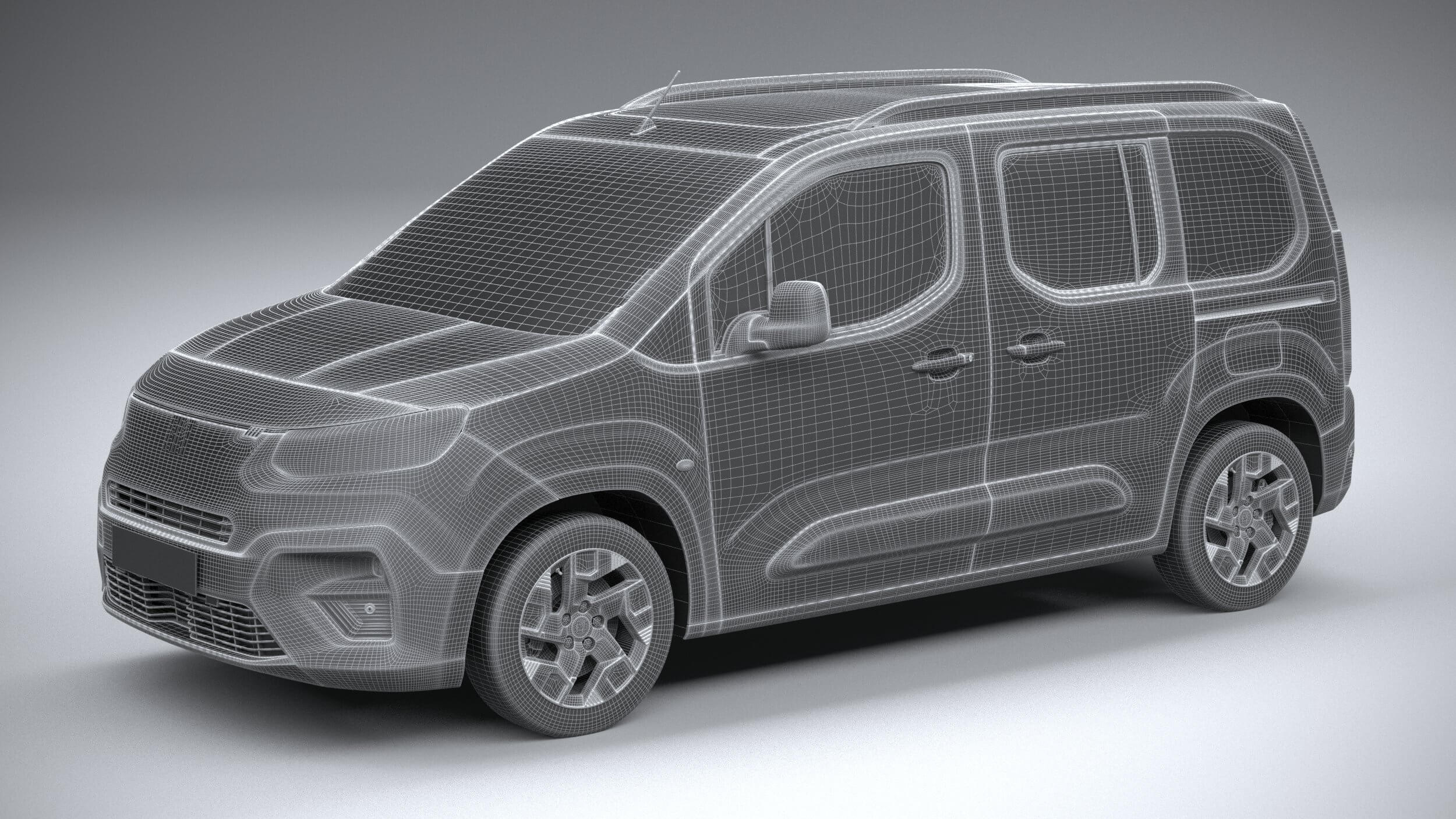 Fiat Doblo Passenger 2024 - 3D Model by SQUIR