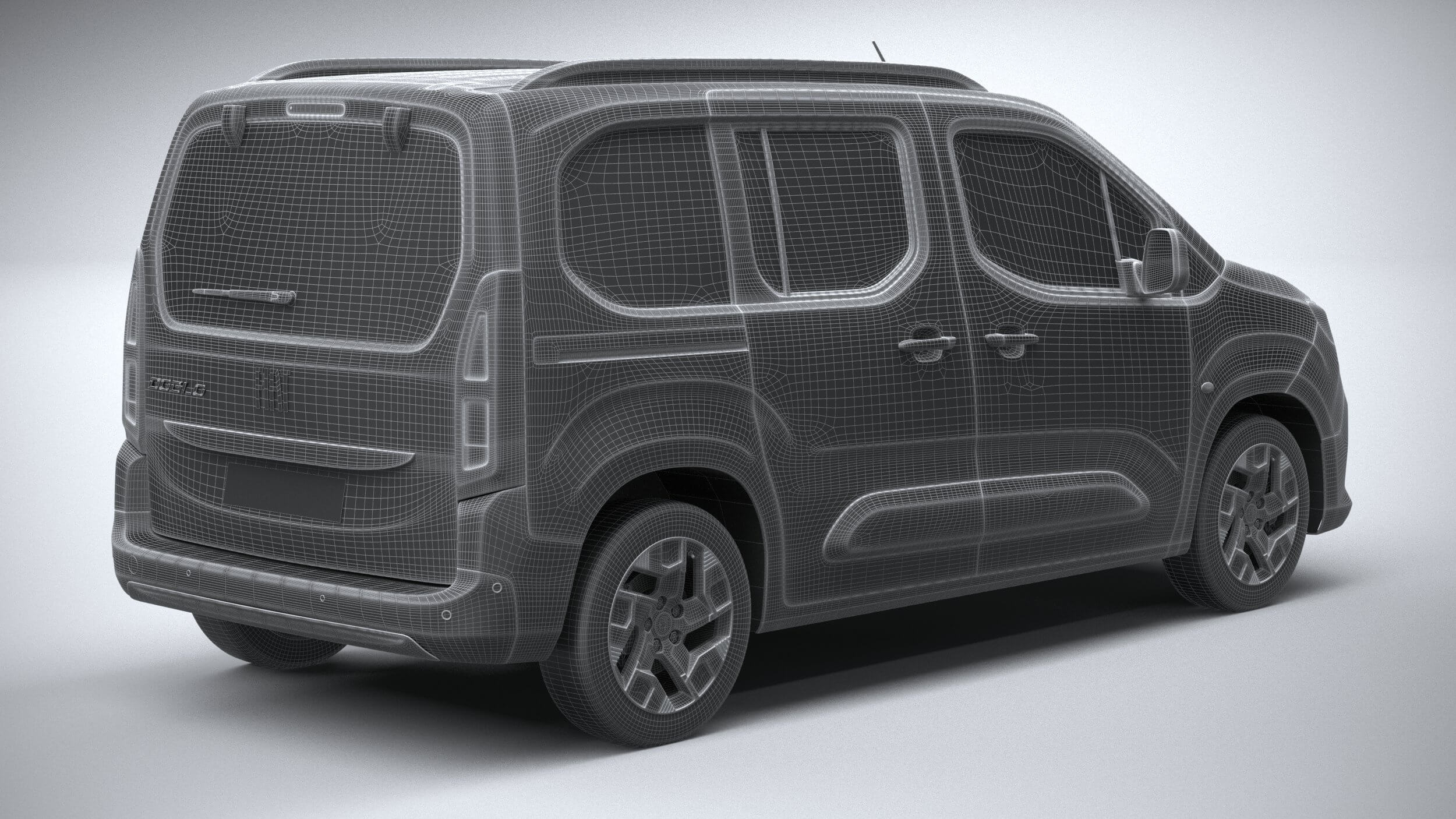 Fiat Doblo Passenger 2024 - 3D Model by SQUIR