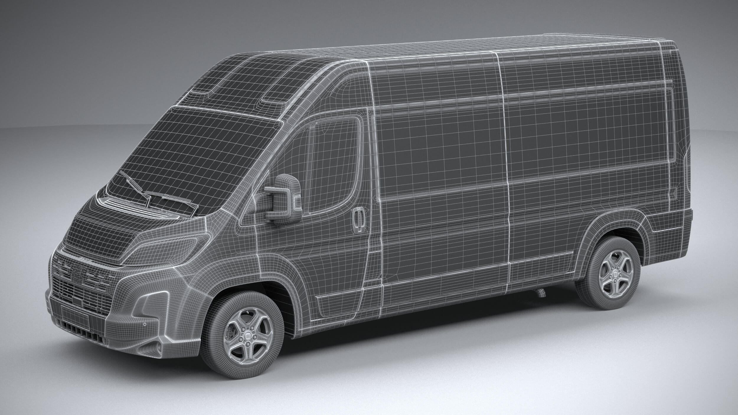 Fiat Ducato L2H2 2024 - 3D Model by SQUIR