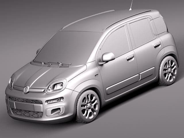 Fiat Panda 2012 - 3D Model by SQUIR