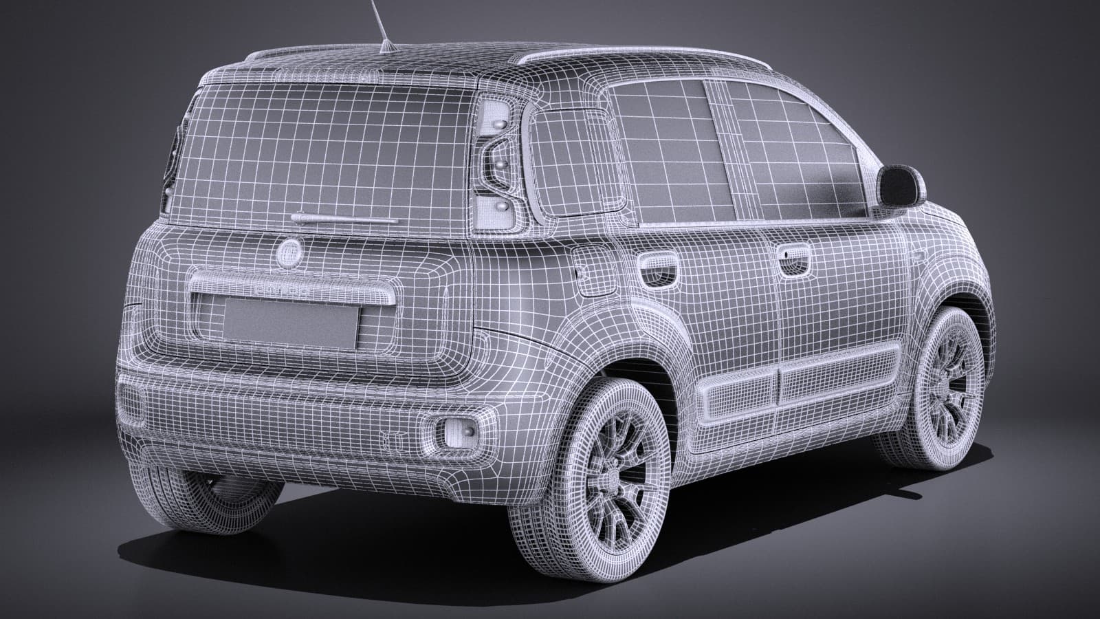 Fiat Panda 2017 - 3D Model by SQUIR