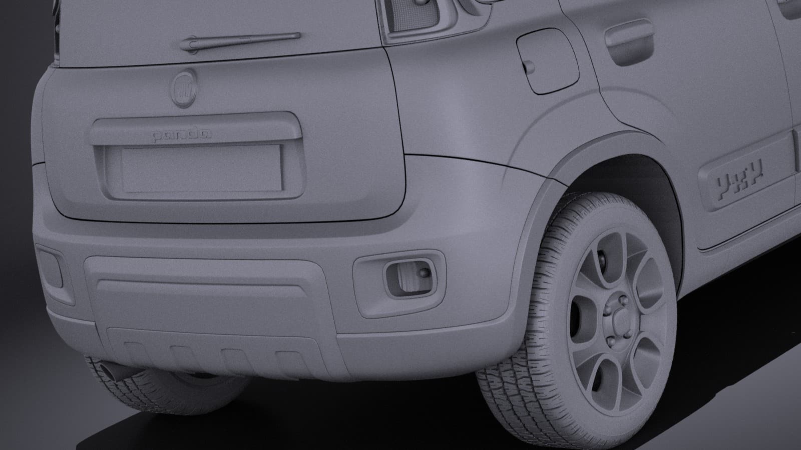 Fiat Panda 4x4 2013 (V-Ray) 3D Model by SQUIR