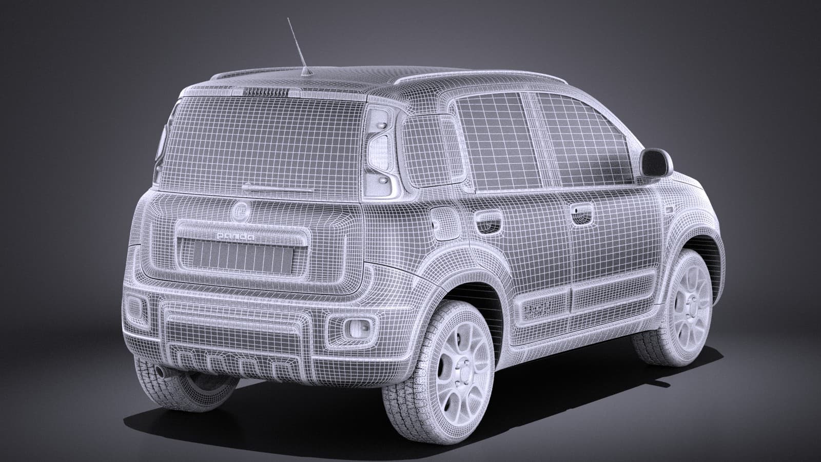 Fiat Panda 4x4 2013 (V-Ray) 3D Model by SQUIR