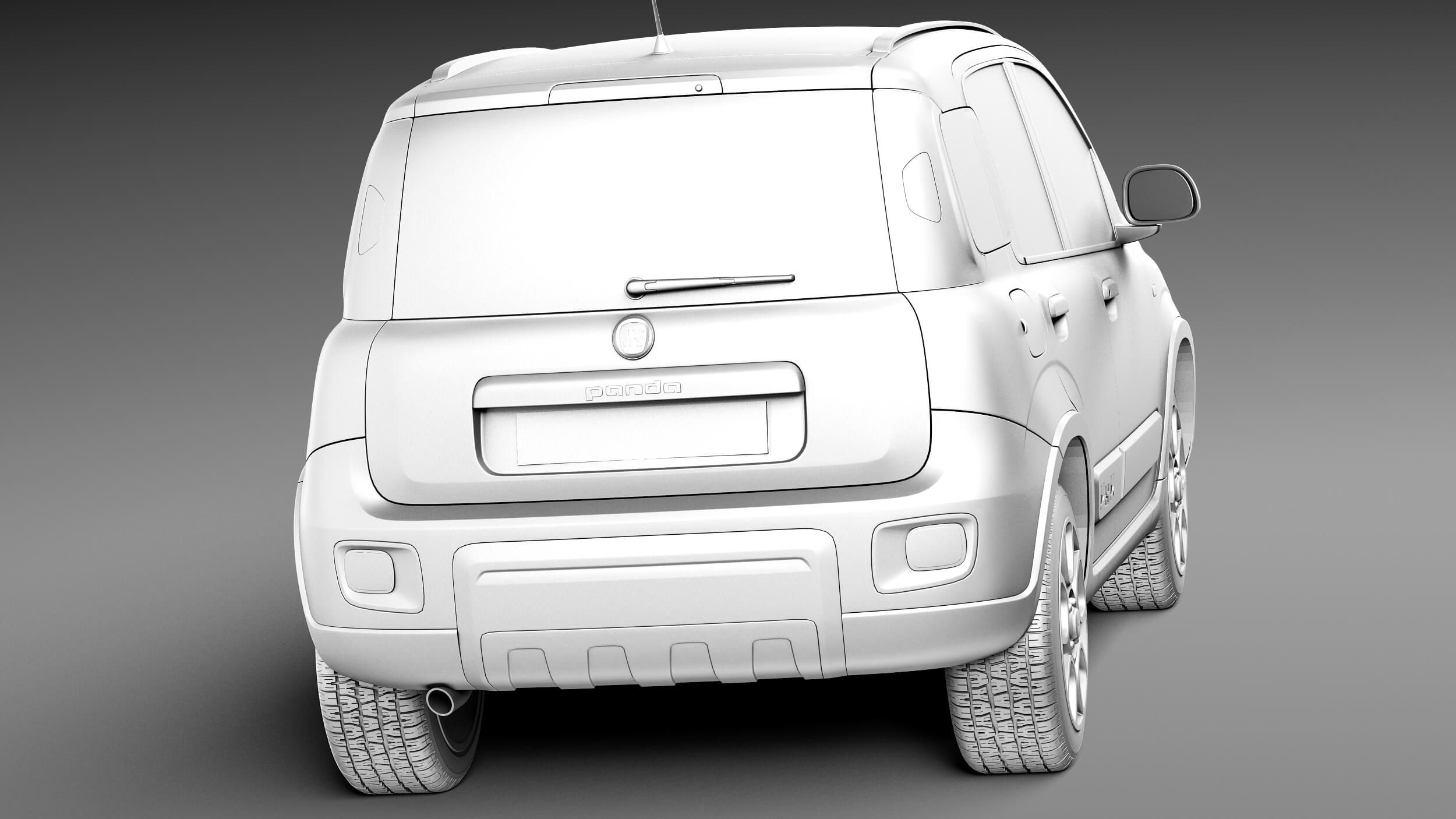 Fiat Panda 4X4 2013 - 3D Model by SQUIR