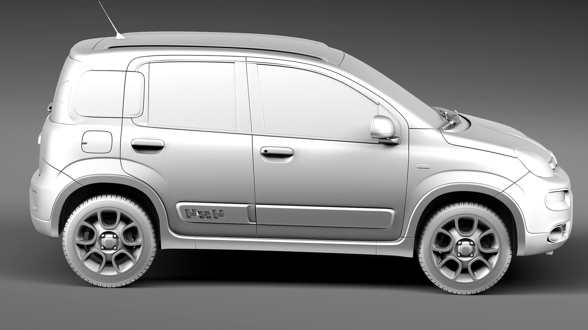 Fiat Panda 4X4 2013 - 3D Model by SQUIR