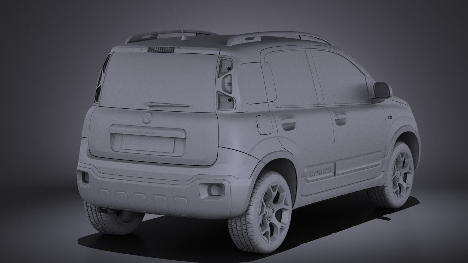 Fiat Panda Cross Country 2014 (V-Ray) 3D Model by SQUIR