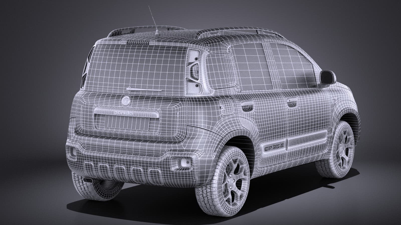 Fiat Panda Cross Country 2014 (V-Ray) 3D Model by SQUIR