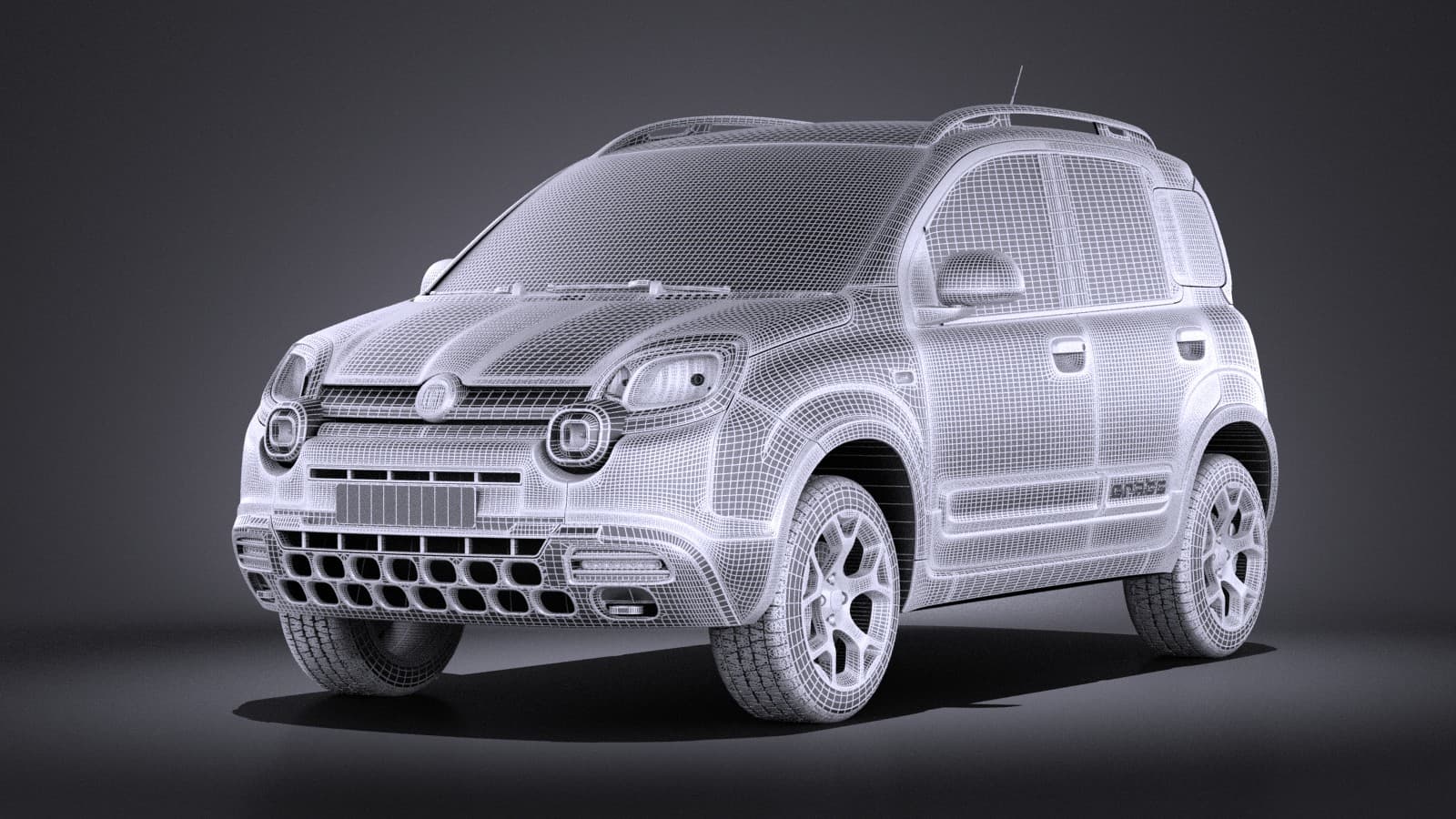 Fiat Panda Cross Country 2014 (V-Ray) 3D Model by SQUIR