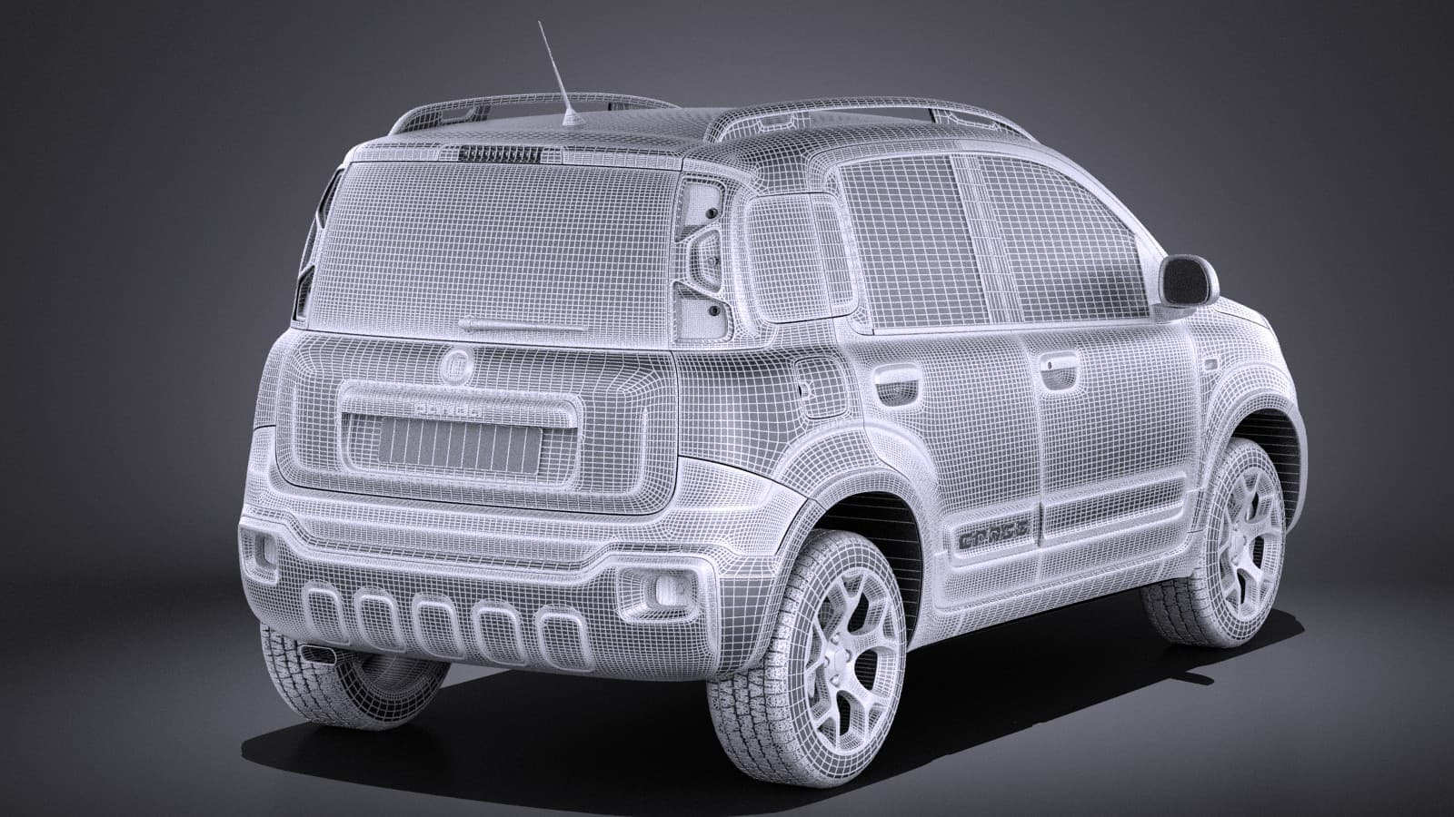 Fiat Panda Cross Country 2014 (V-Ray) 3D Model by SQUIR