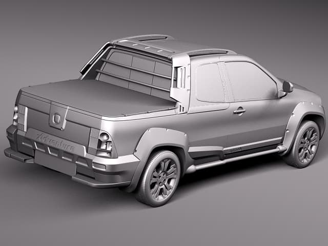 Fiat Strada Adventure 2012 - 3D Model by SQUIR
