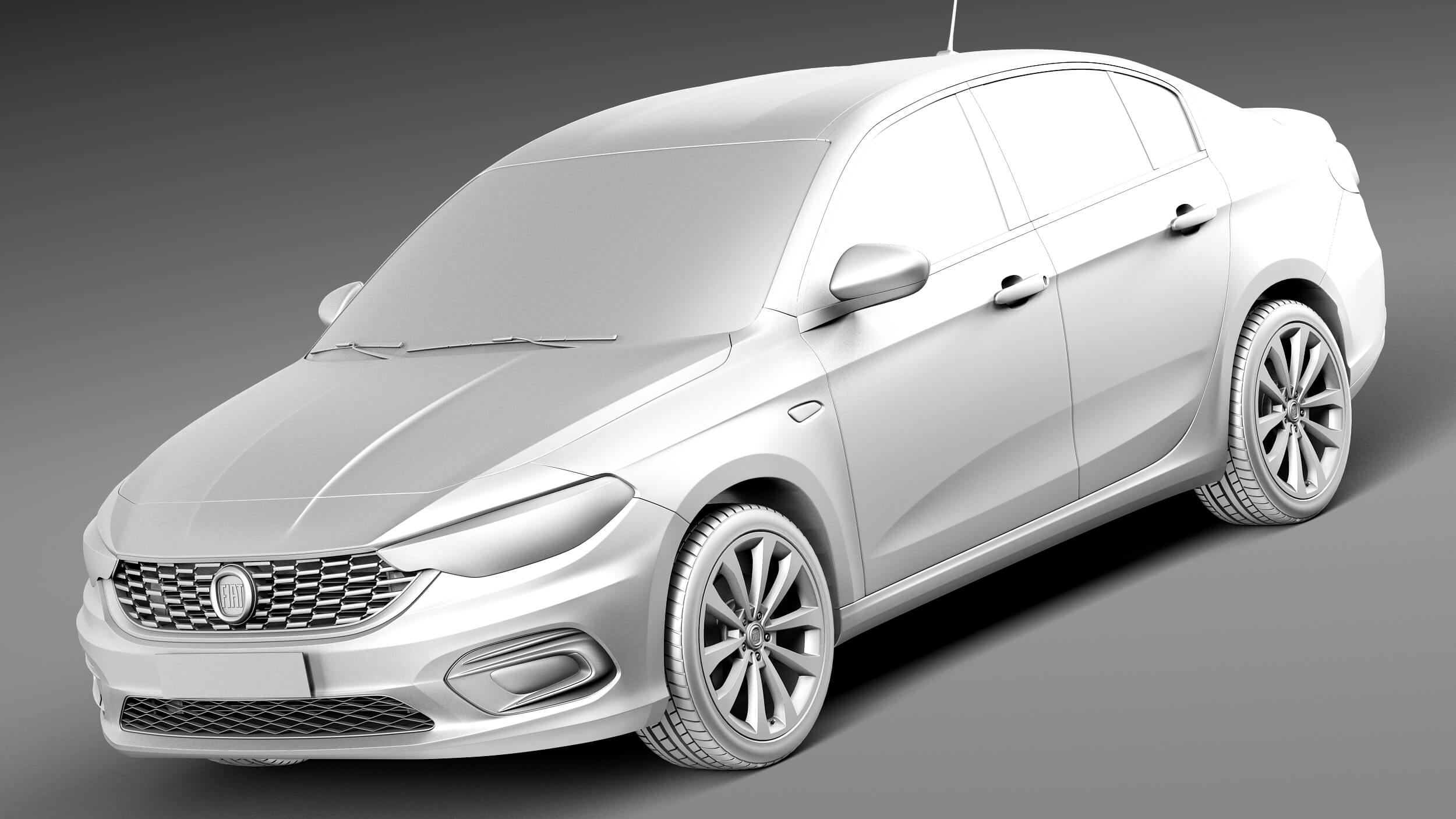 Fiat Tipo 2016 - 3D Model by SQUIR