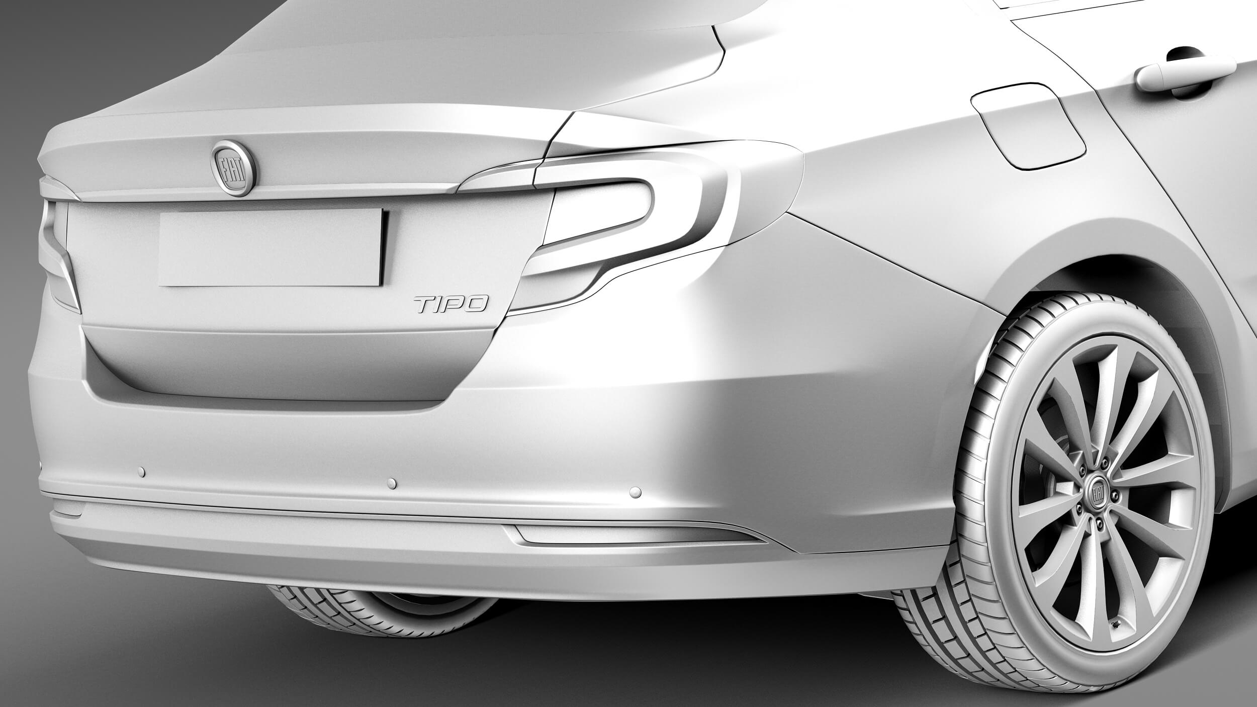 Fiat Tipo 2016 - 3D Model by SQUIR