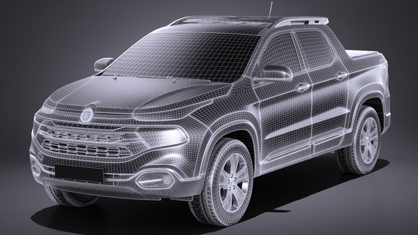 Fiat Toro 2017 - 3D Model by SQUIR