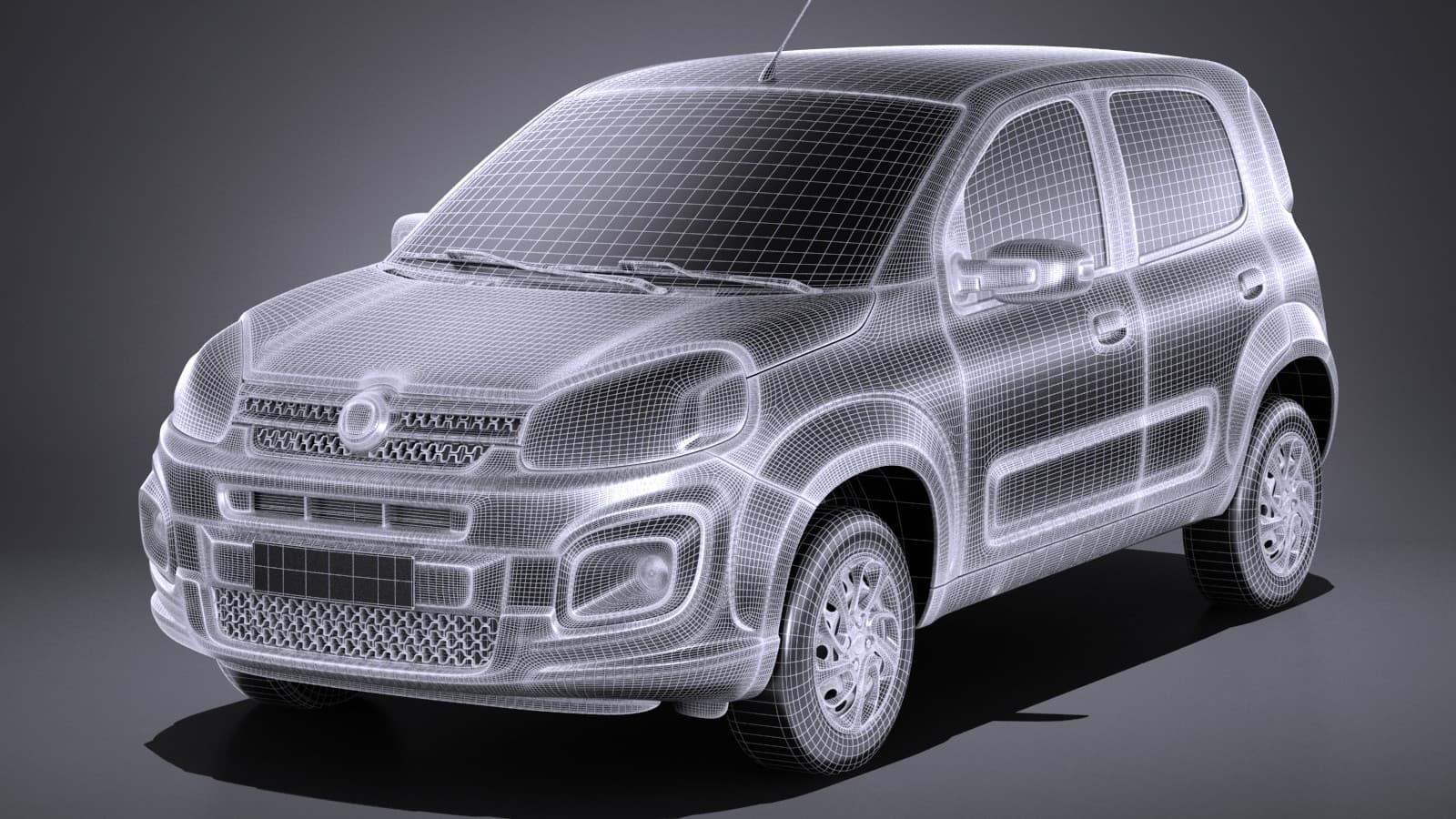 Fiat Uno 2017 - 3D Model by SQUIR