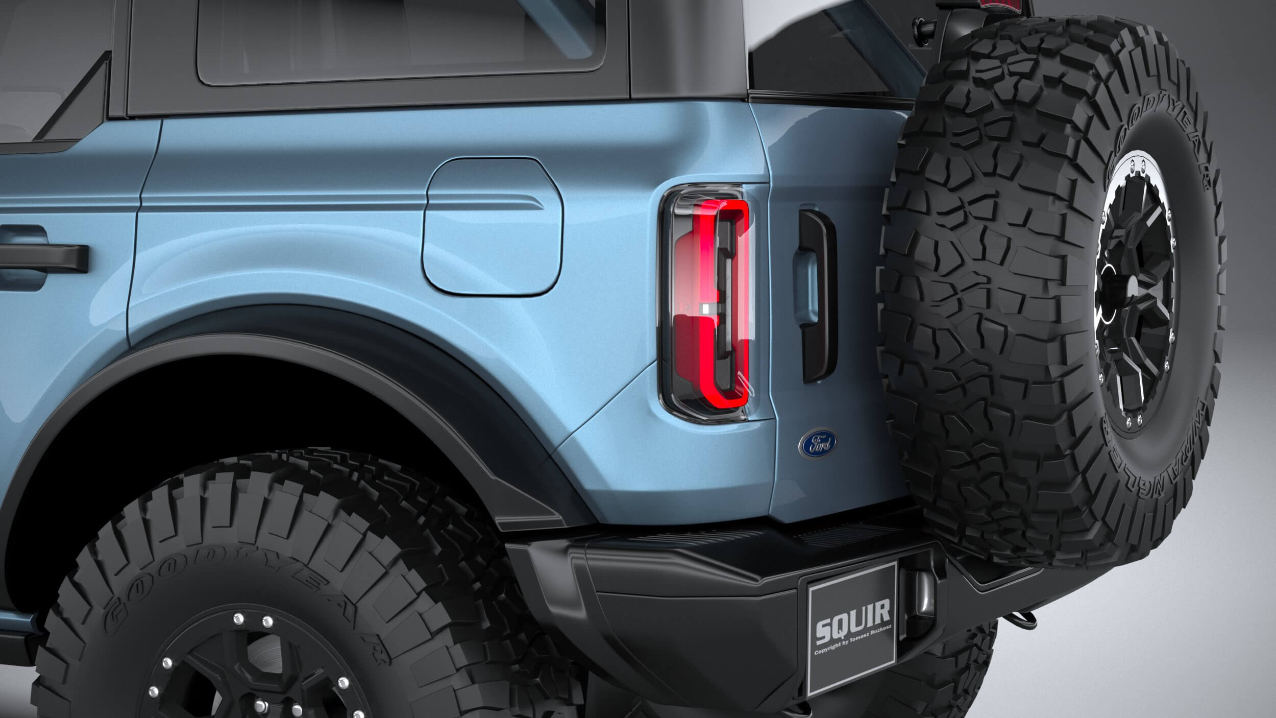 Ford Bronco Badlands 4-Door 2021 3D Model by SQUIR