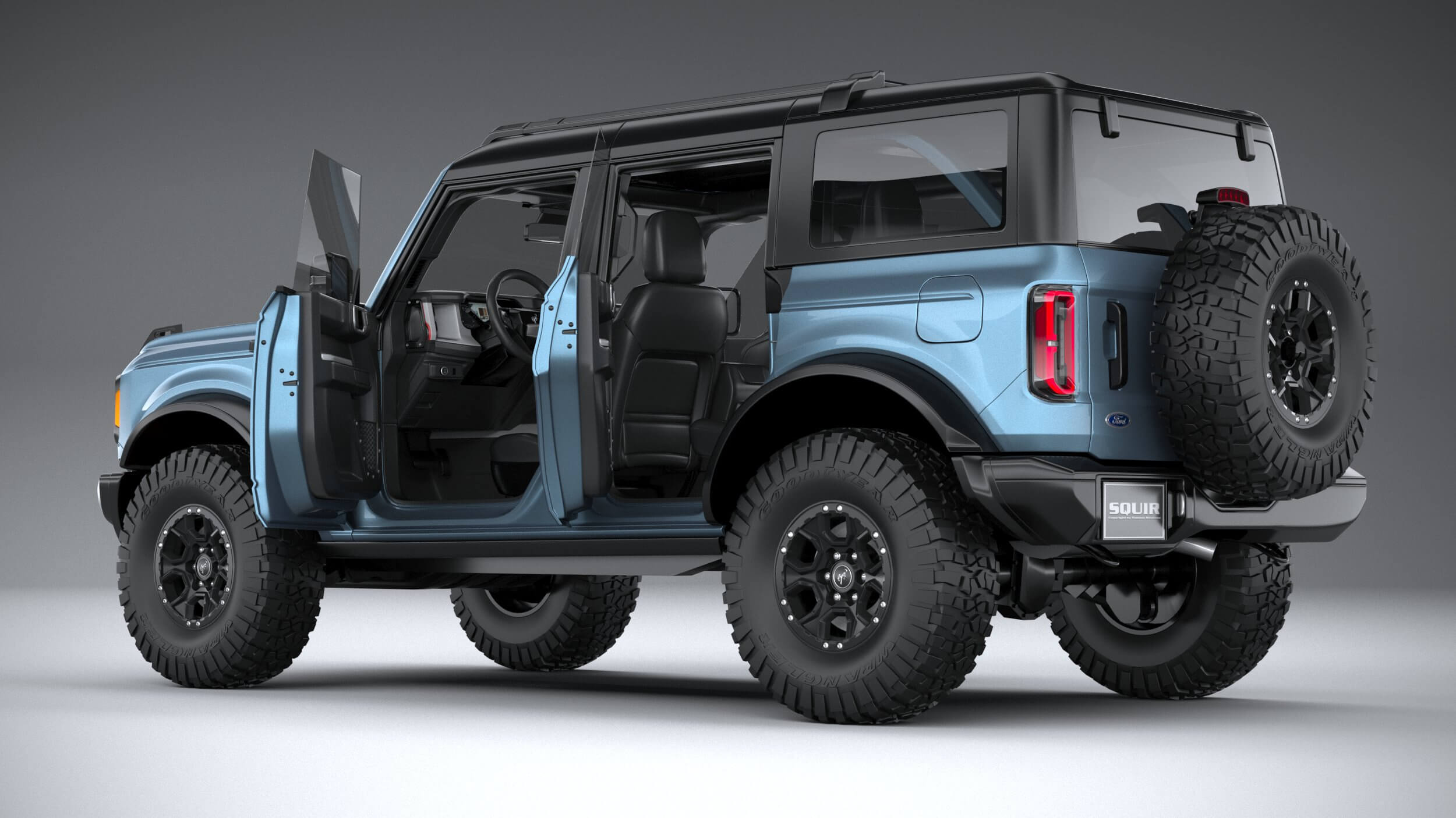 Ford Bronco Badlands 4-Door 2021 3D Model by SQUIR