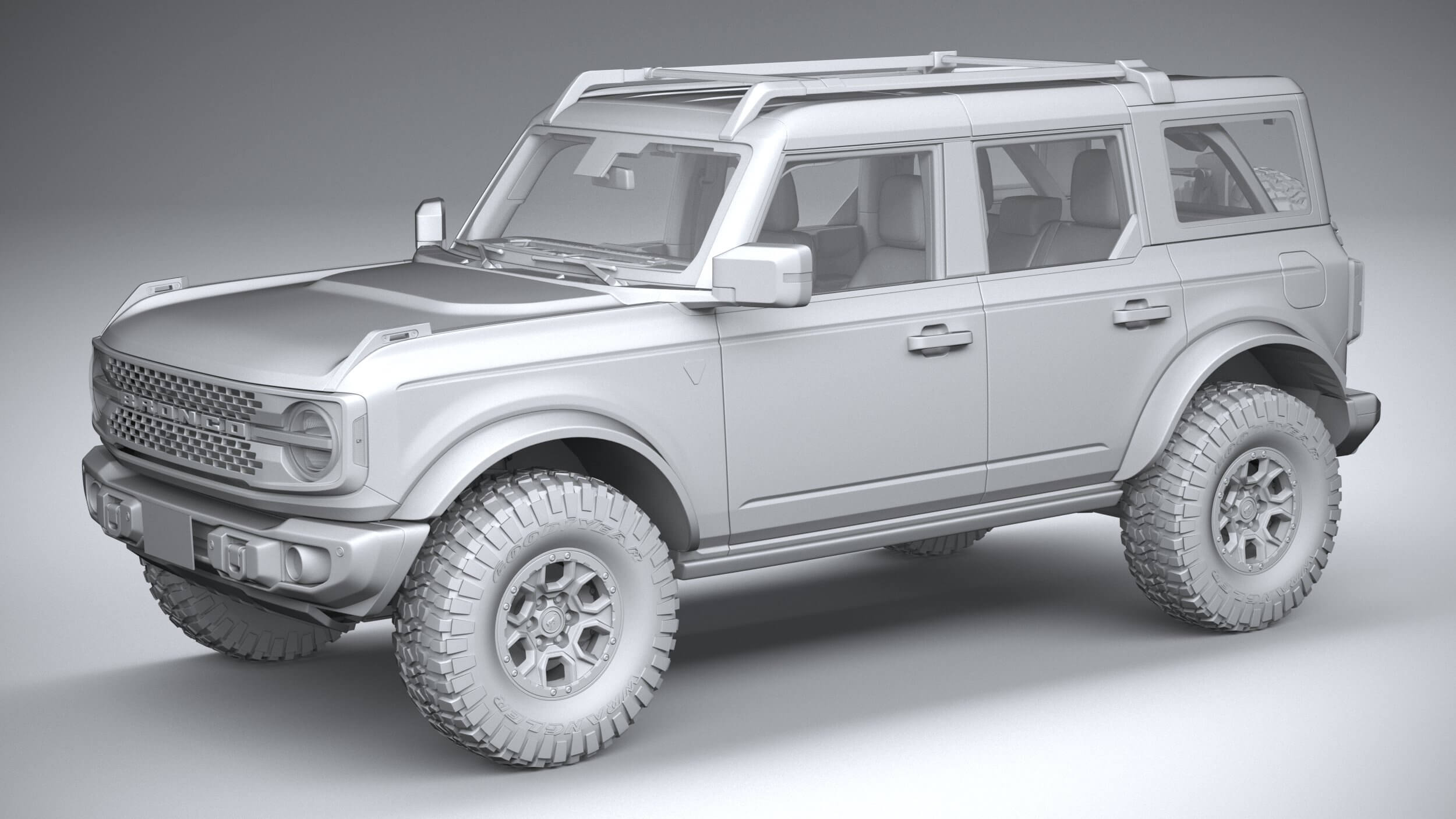 Ford Bronco Badlands 4-Door 2021 3D Model by SQUIR
