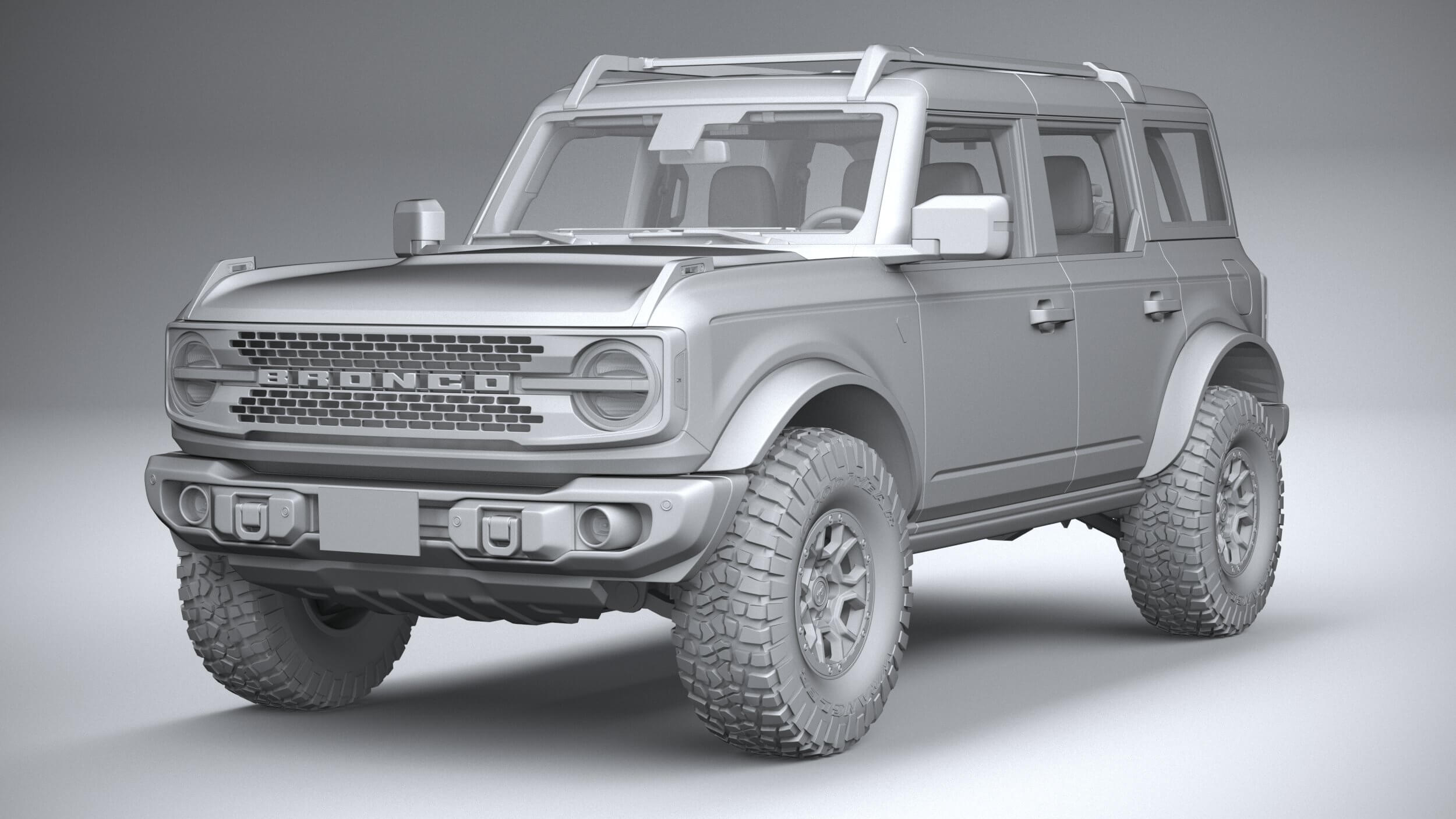 Ford Bronco Badlands 4-Door 2021 3D Model by SQUIR