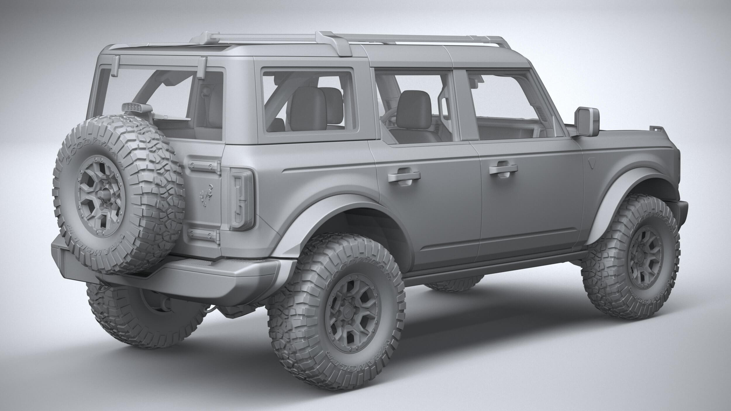 Ford Bronco Badlands 4-Door 2021 3D Model by SQUIR