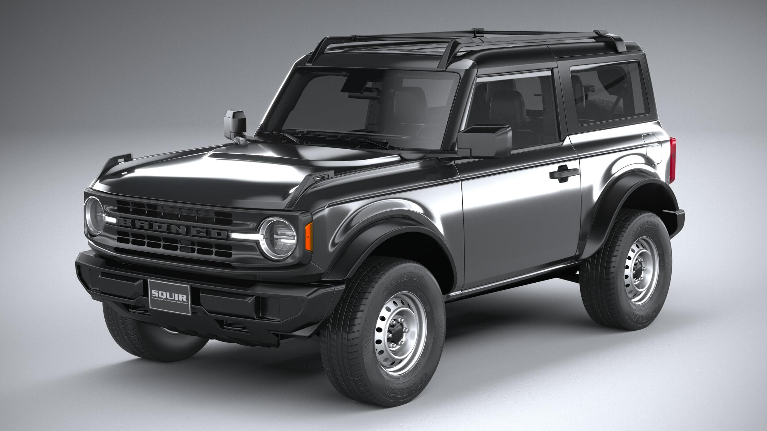Ford Bronco Base 2-Door 2021 3D Model by SQUIR