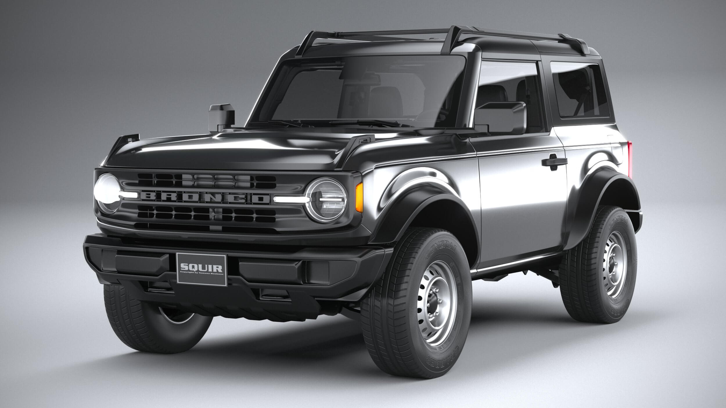 Ford Bronco Base 2-Door 2021 3D Model by SQUIR
